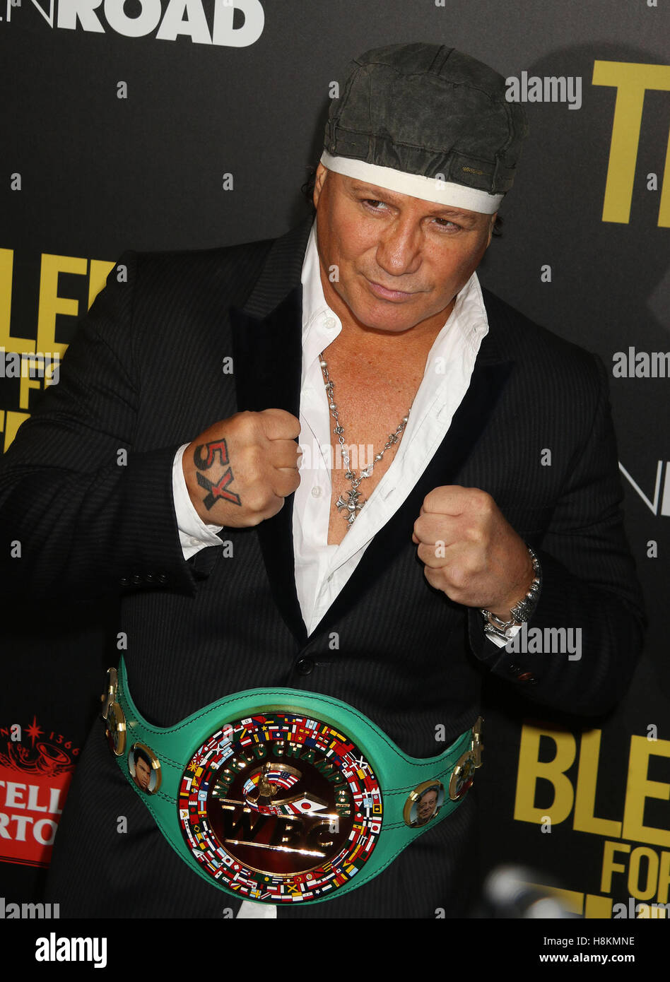 New York, New York, USA. 14th Nov, 2016. Boxer VINNY PAZ attends the ...