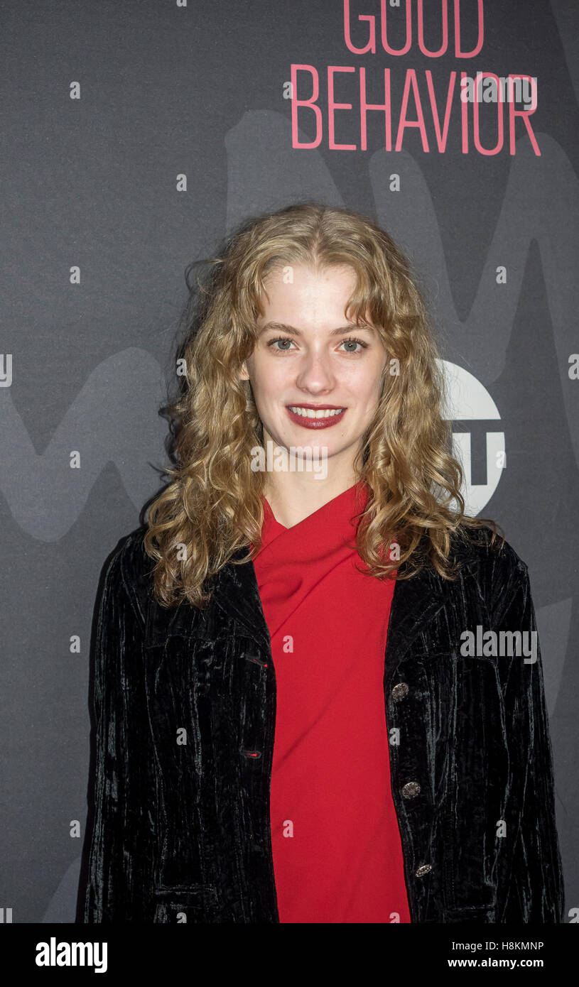 New York, USA. 14th November, 2016. Actress Tess Frazer attends TNT's ...