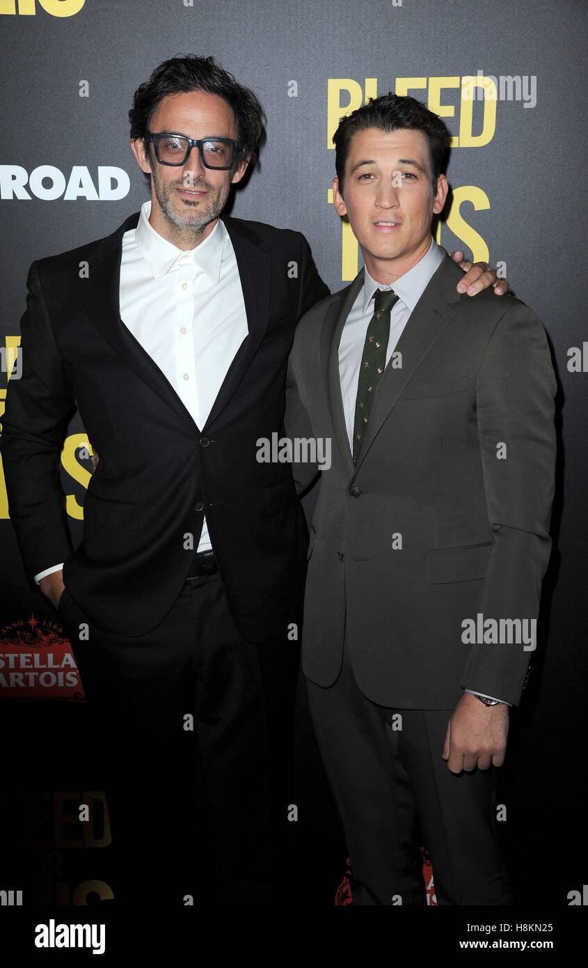 New York, NY, USA. 14th Nov, 2016. Ben Younger, Miles Teller at ...