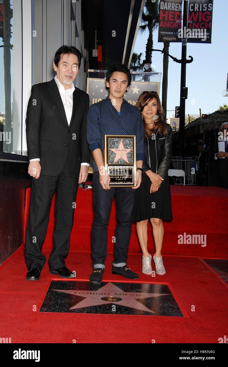 Los Angeles, CA, USA. 14th Nov, 2016. Shiro Mifune, Rikiya Mifune ...