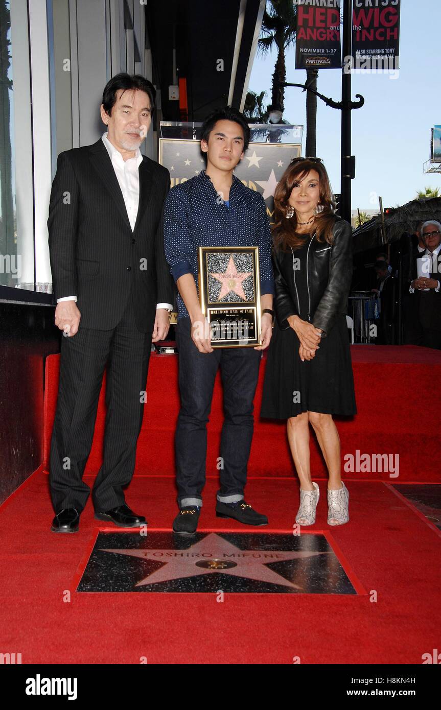 Los Angeles, CA, USA. 14th Nov, 2016. Shiro Mifune, Rikiya Mifune ...