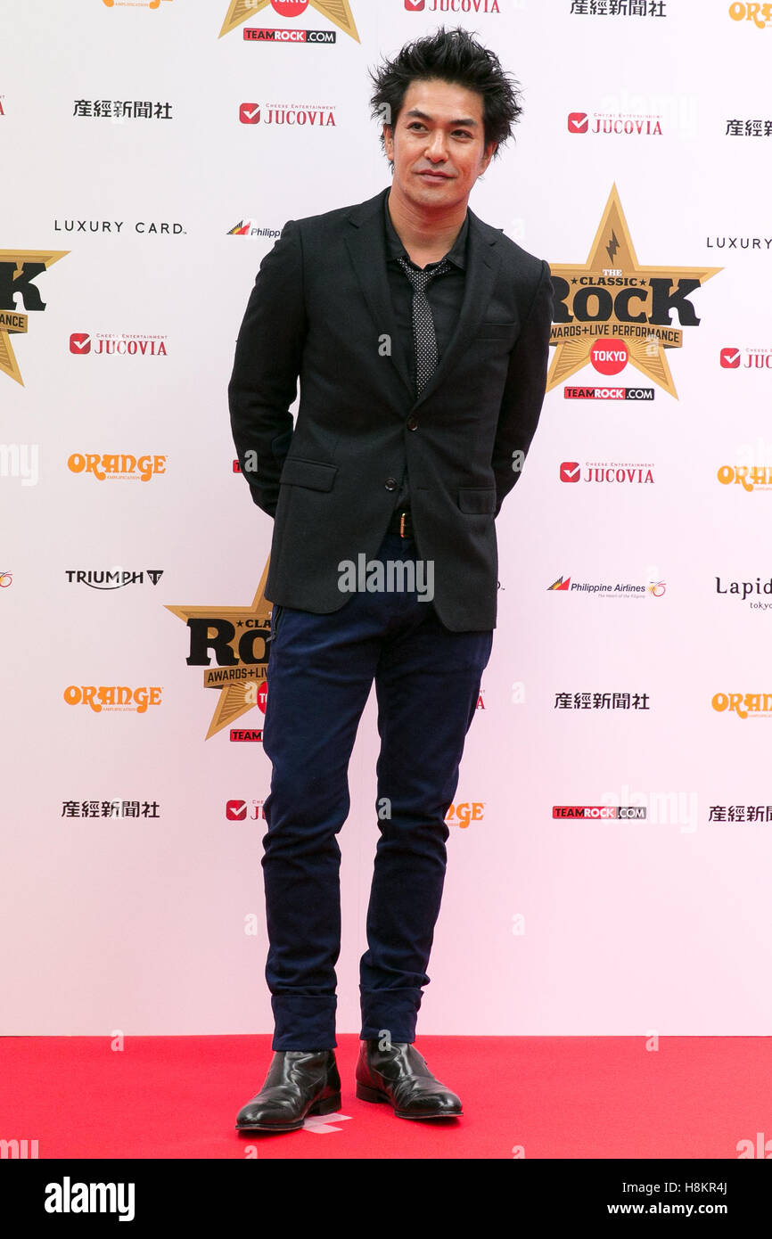 Tokyo, Japan - Japanese actor Kazuki Kitamura poses for photographers ...