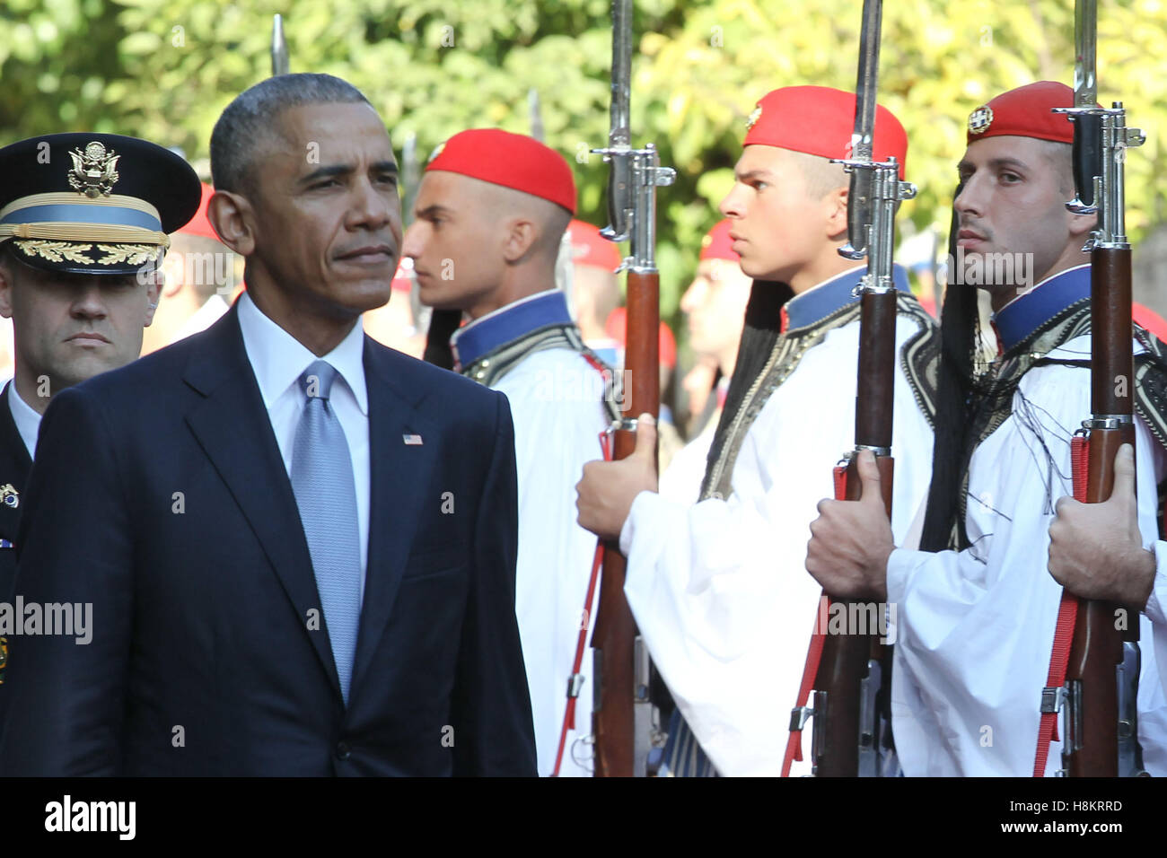 Athens, Greece. 15th Nov, 2016. US President Barack Obama and his greek ...