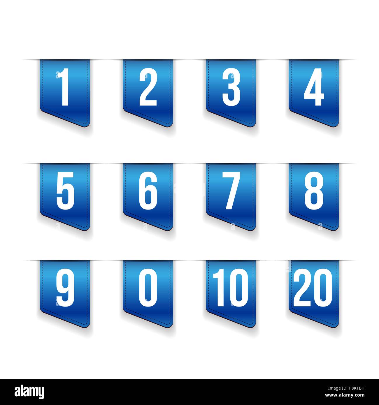 Number blue Stock Vector Images - Alamy