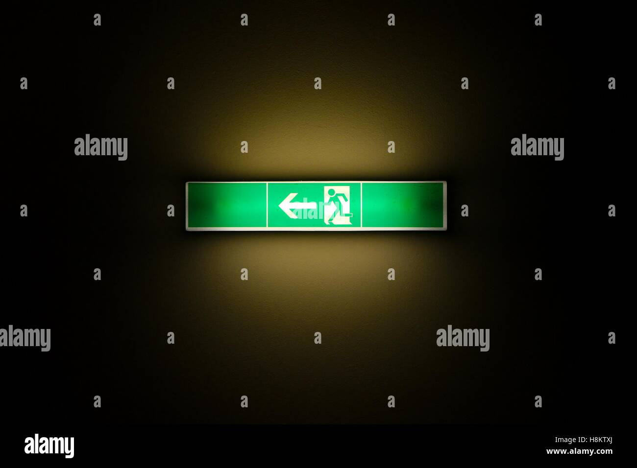 Emergency Exit Sign Stock Photo - Alamy