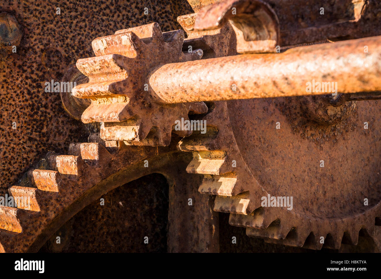 Mechanical Engineering Rusty Gears Cogs High Resolution Stock ...