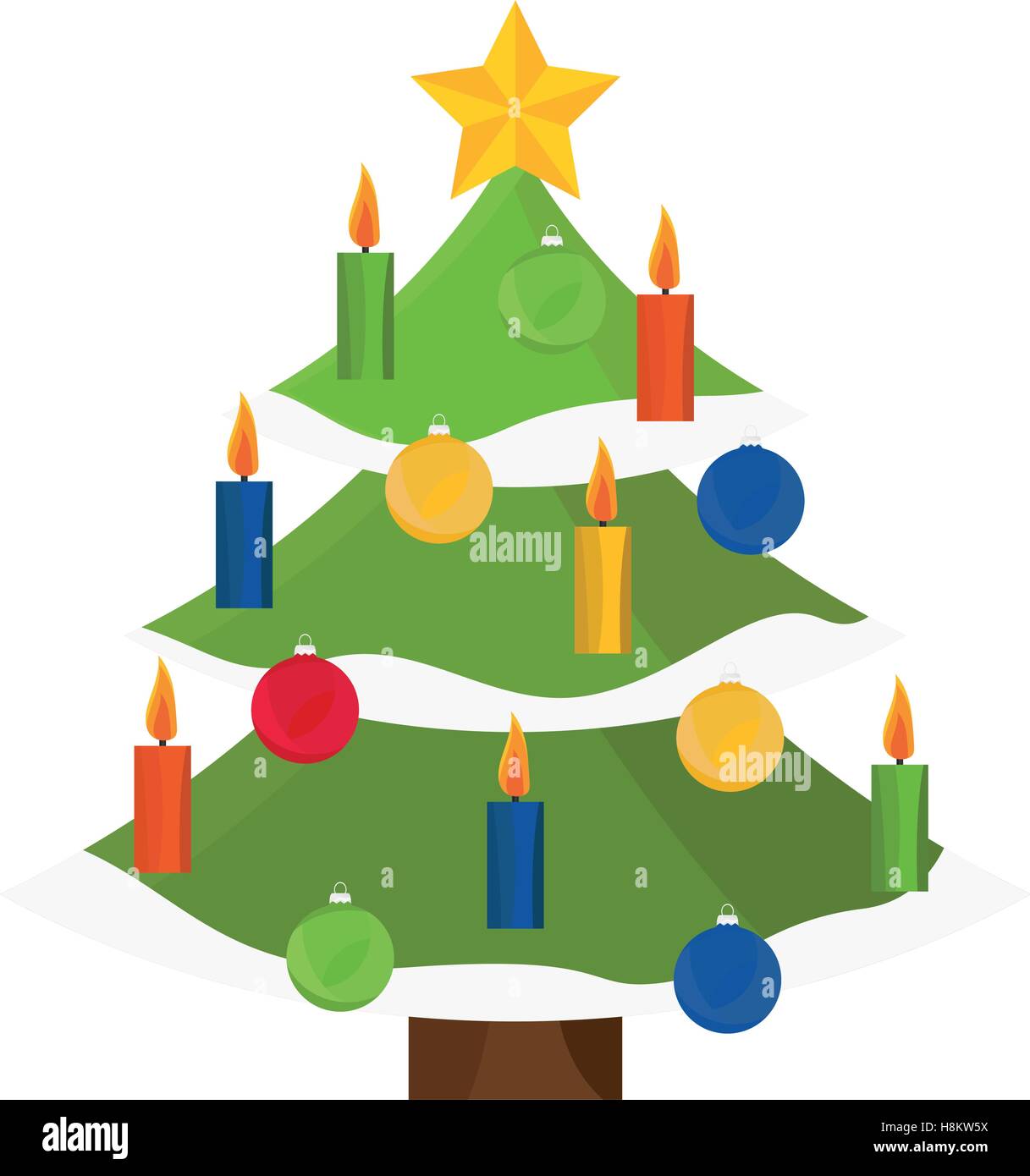 Illustration Christmas Tree for the creative use in graphic design ...