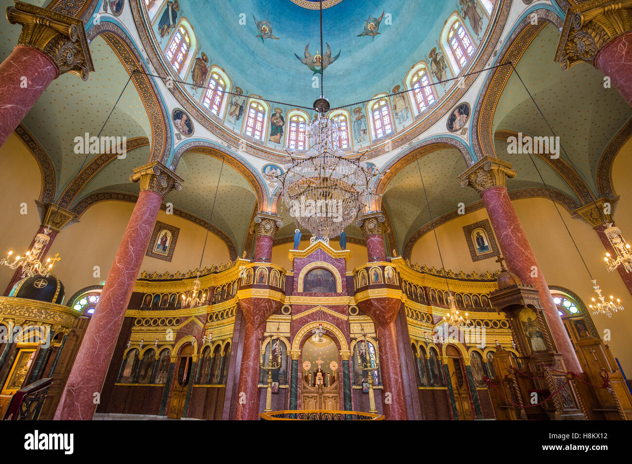 Coptic church cairo interior hi-res stock photography and images - Alamy
