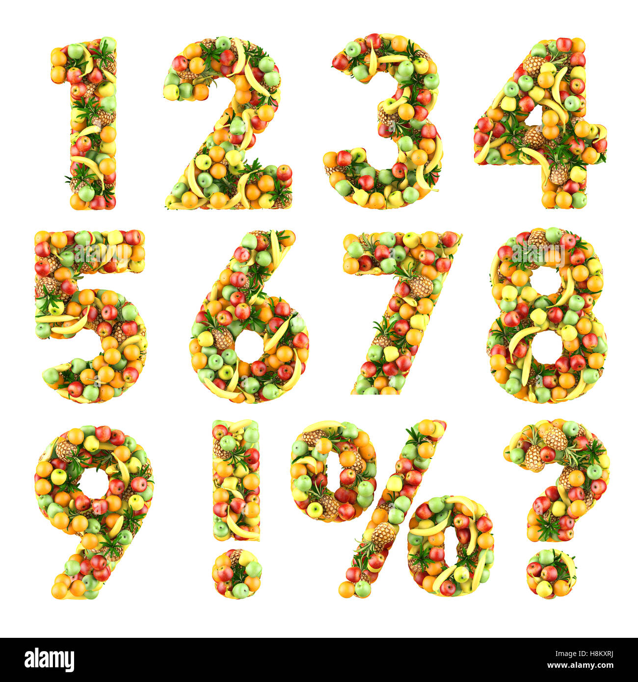 Number one fruits Cut Out Stock Images & Pictures - Alamy