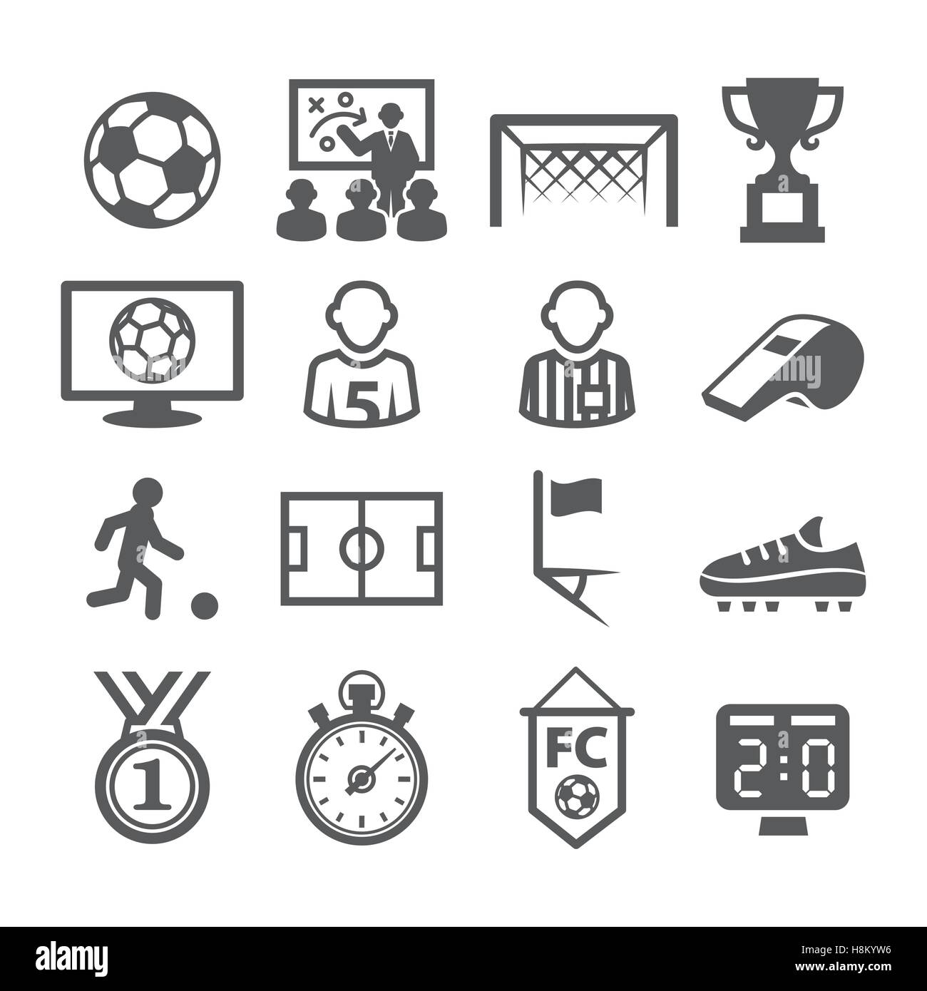Goal soccer sign Stock Vector Images - Alamy