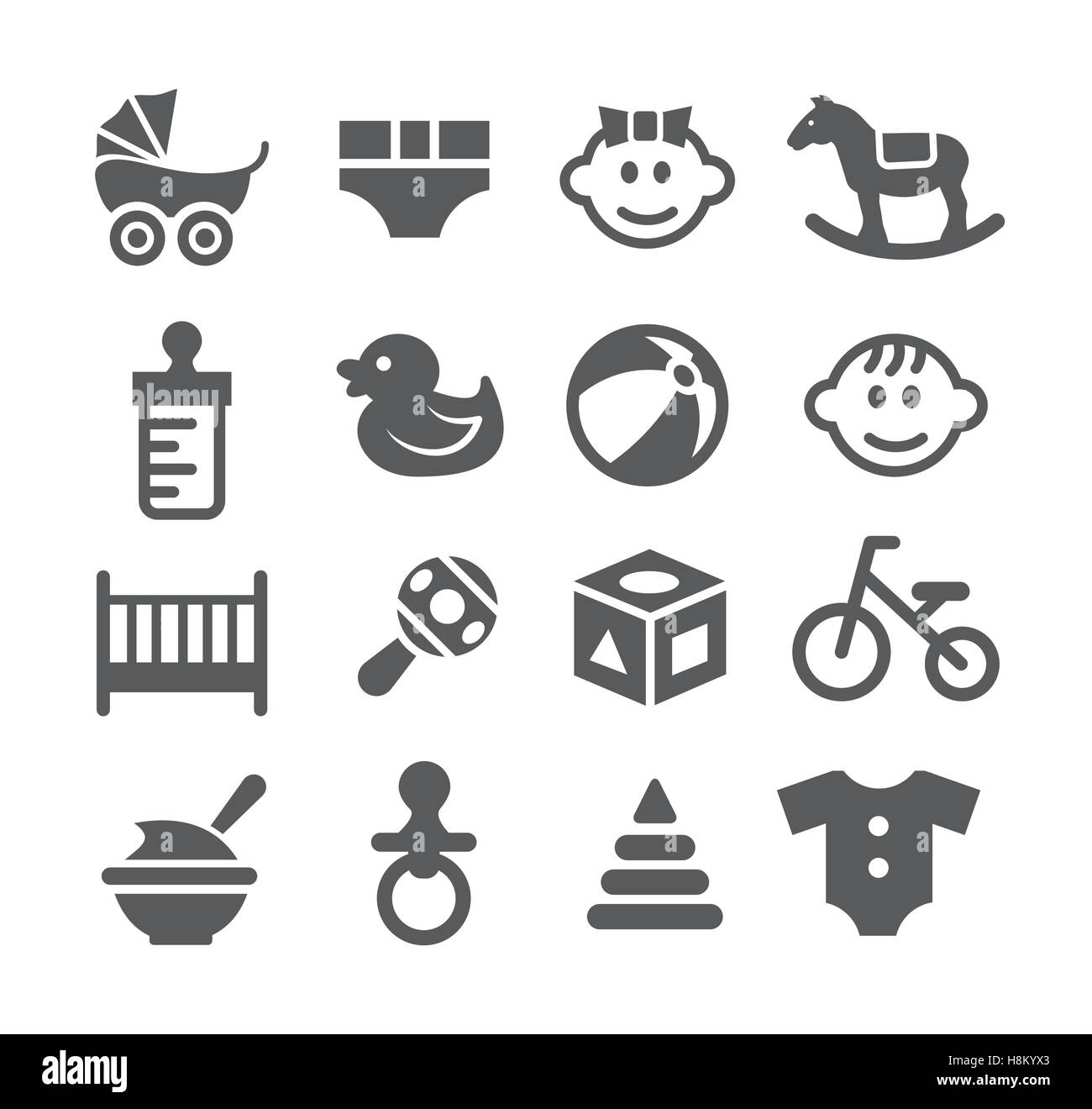 Icon baby steps Cut Out Stock Images & Pictures - Alamy