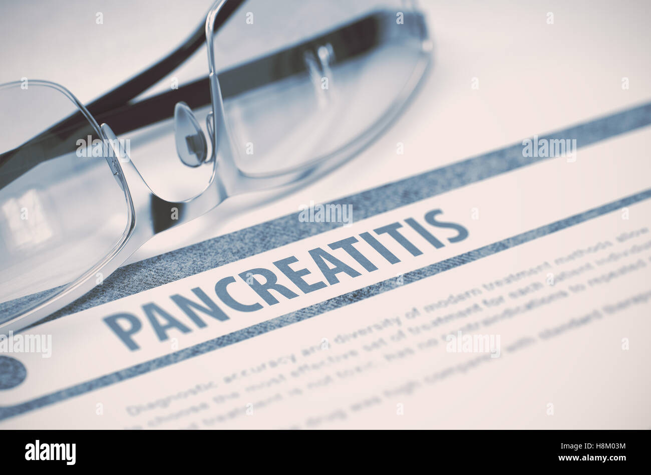 Diagnosis - Pancreatitis. Medicine Concept. 3D Illustration Stock Photo ...