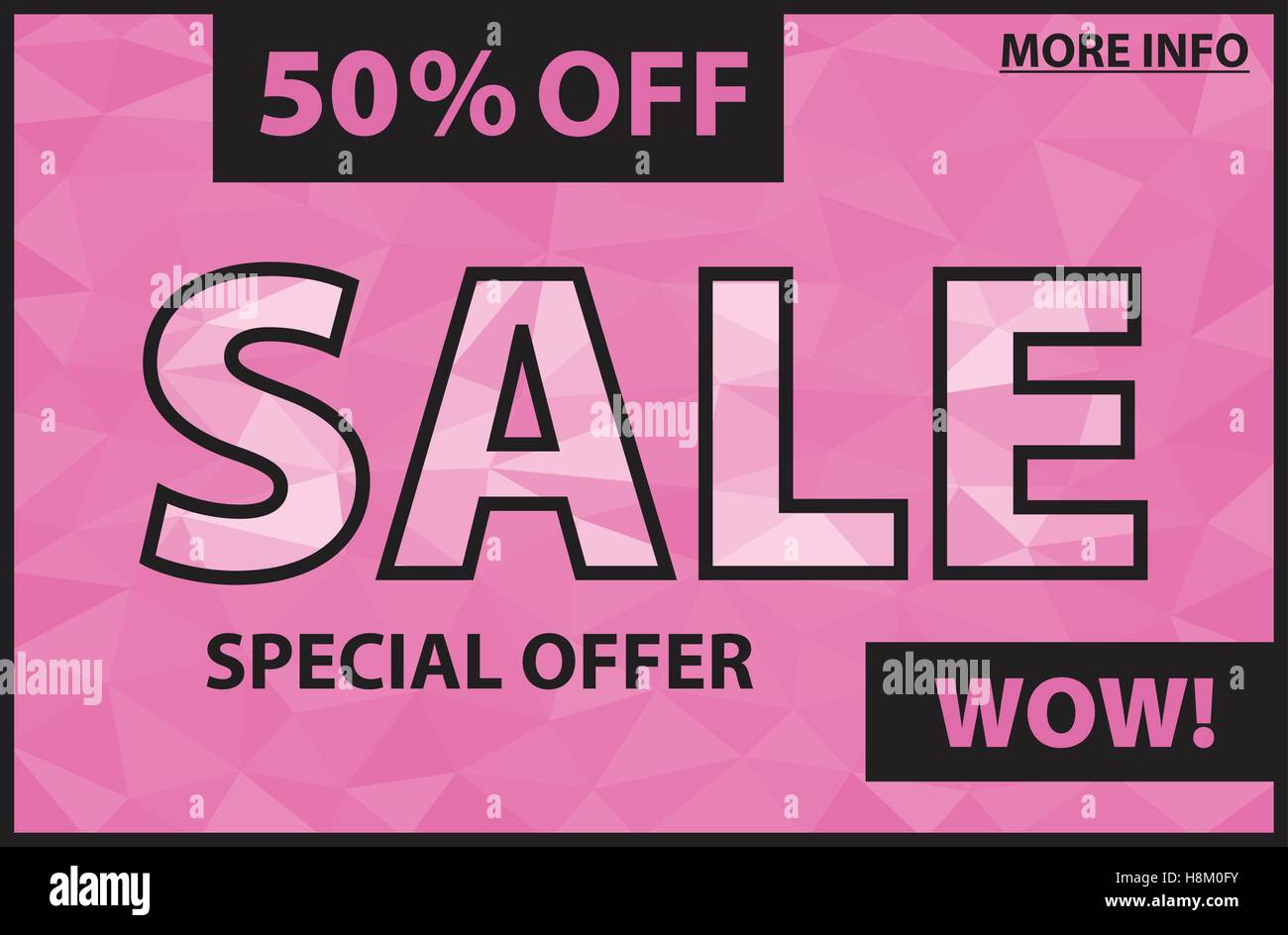 Sale banner in pink color Stock Vector Image & Art - Alamy