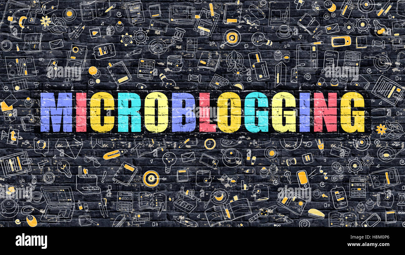 Digital content information technology doodle hi-res stock photography ...