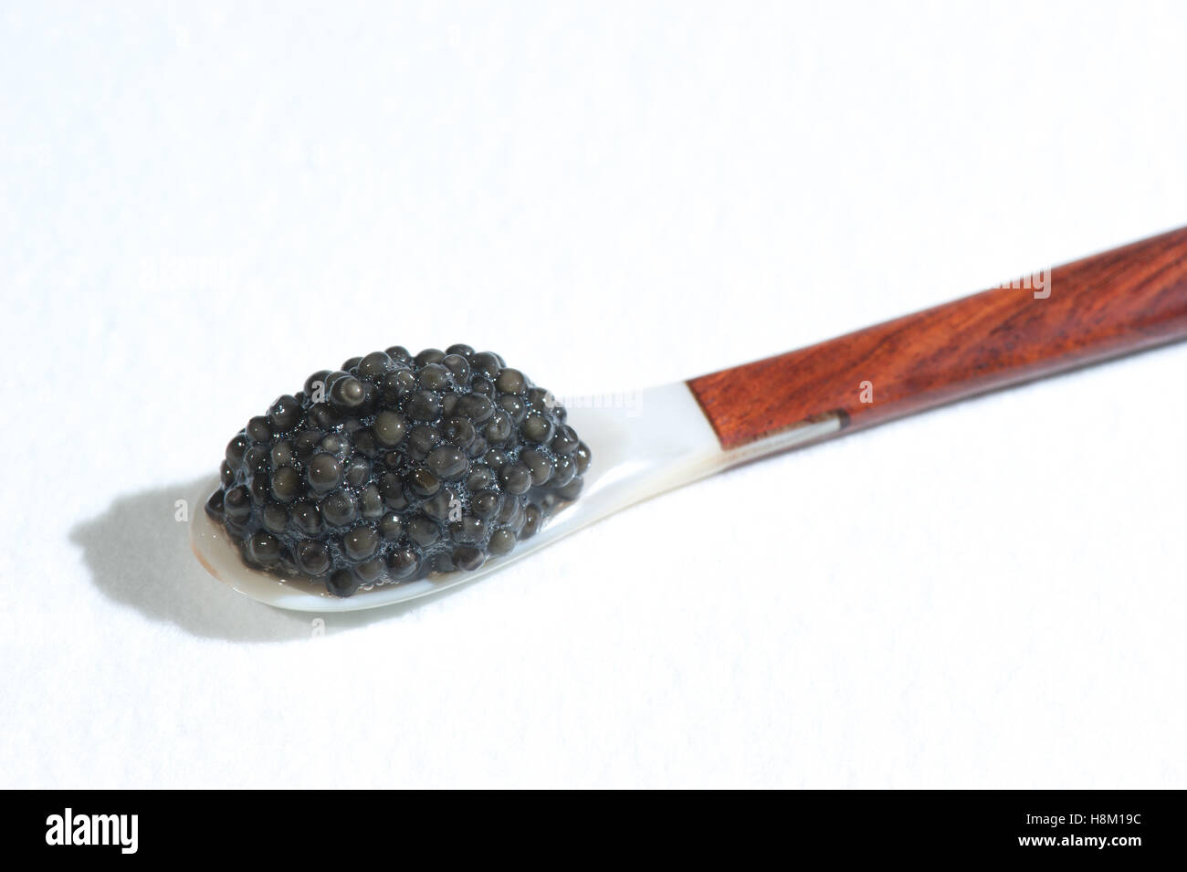Fish's eggs in a spoon, Estugeon eggs, Europe Stock Photo - Alamy