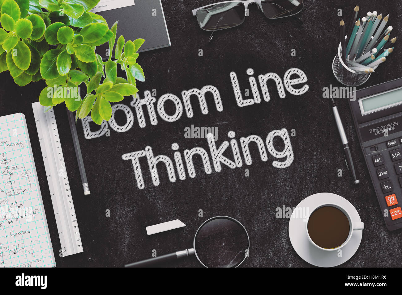 Bottom line thinking hi-res stock photography and images - Alamy