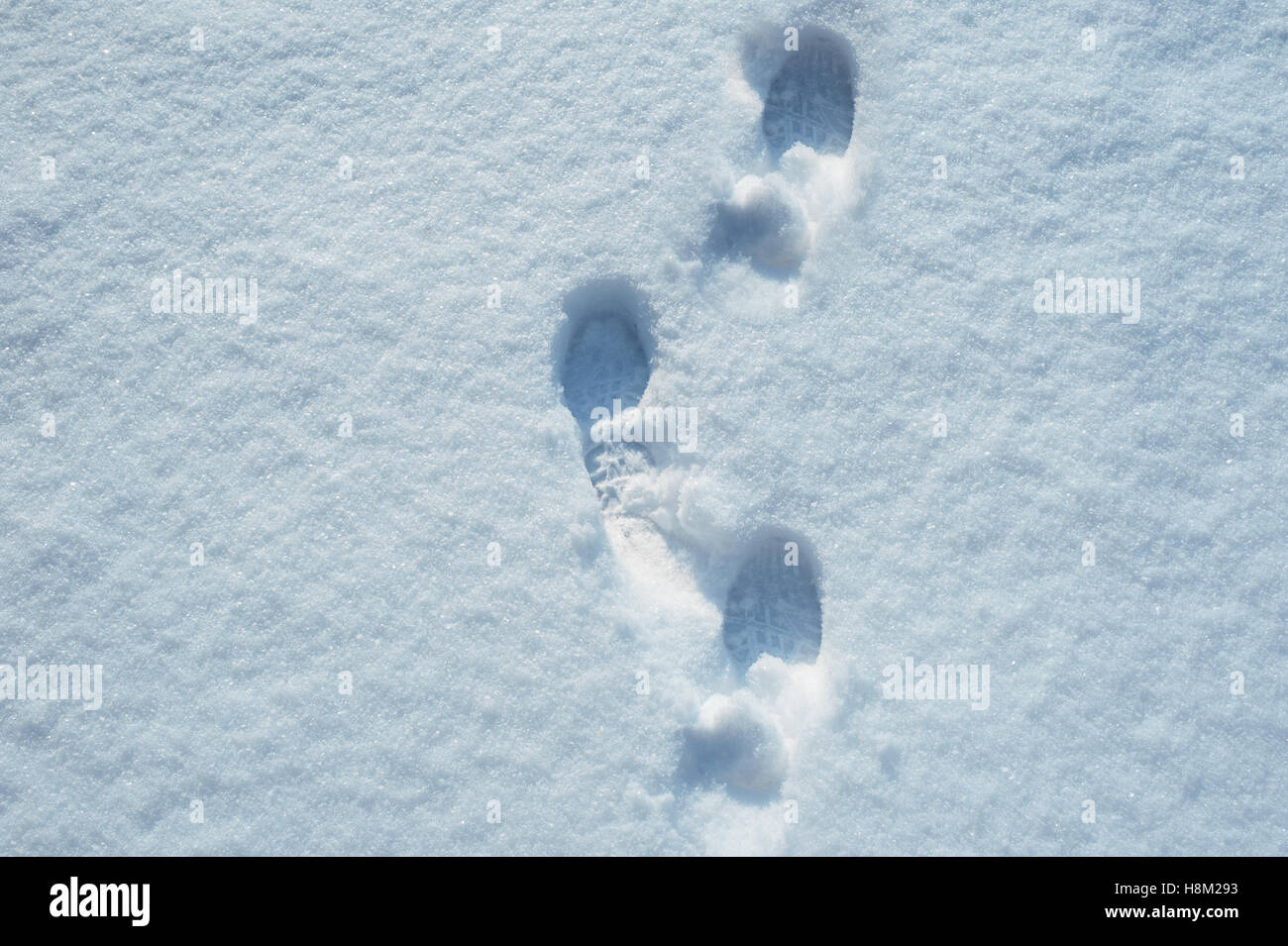 steps in the snow Stock Photo - Alamy