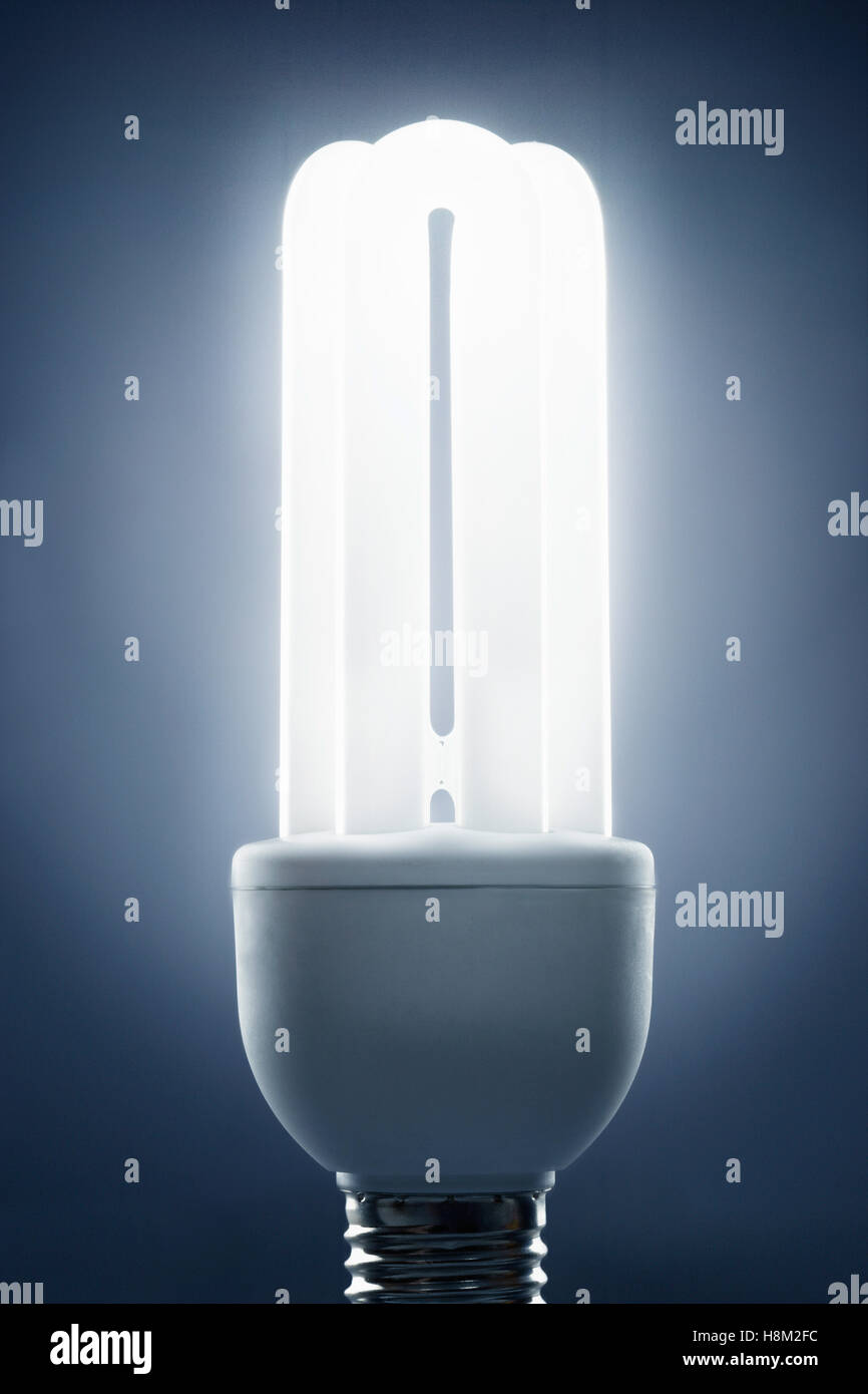 Energy Saving light bulb Stock Photo - Alamy