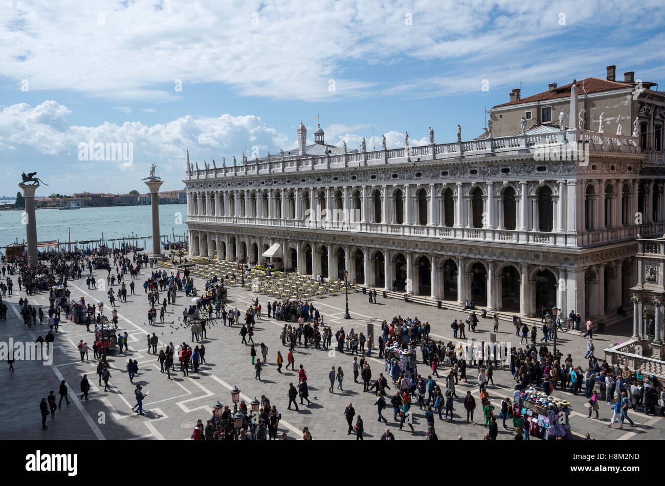 Libreria Sansoviniana Piazzo San Marco, Venice Italy Stock Photo - Alamy