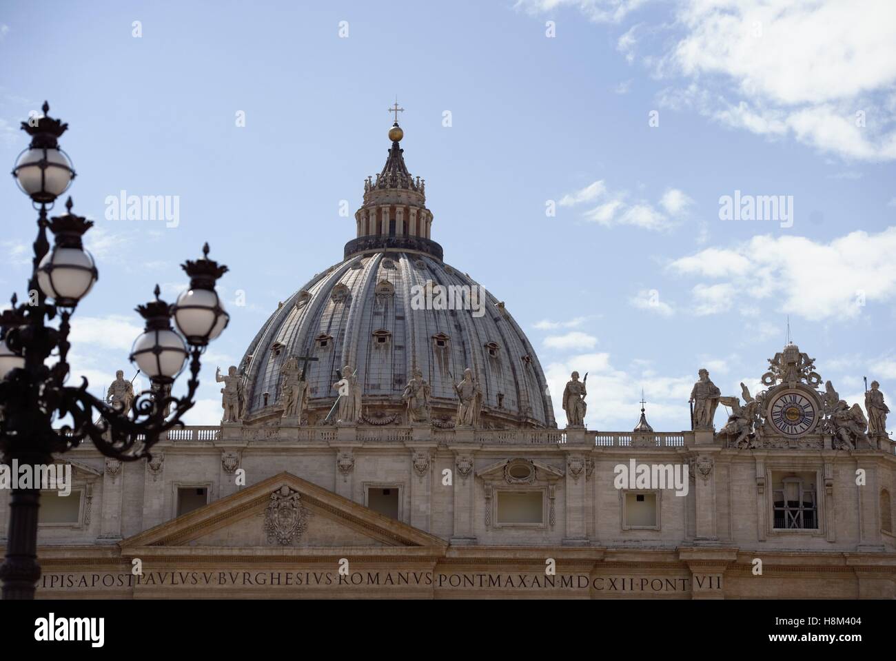 The surrounding areas of the Vatican church in Rome, Italy are ...