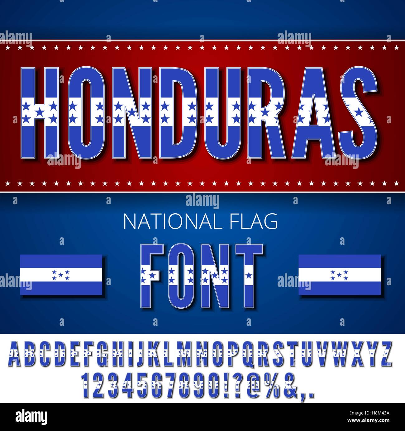 National Flag Font Stock Vector Image & Art - Alamy