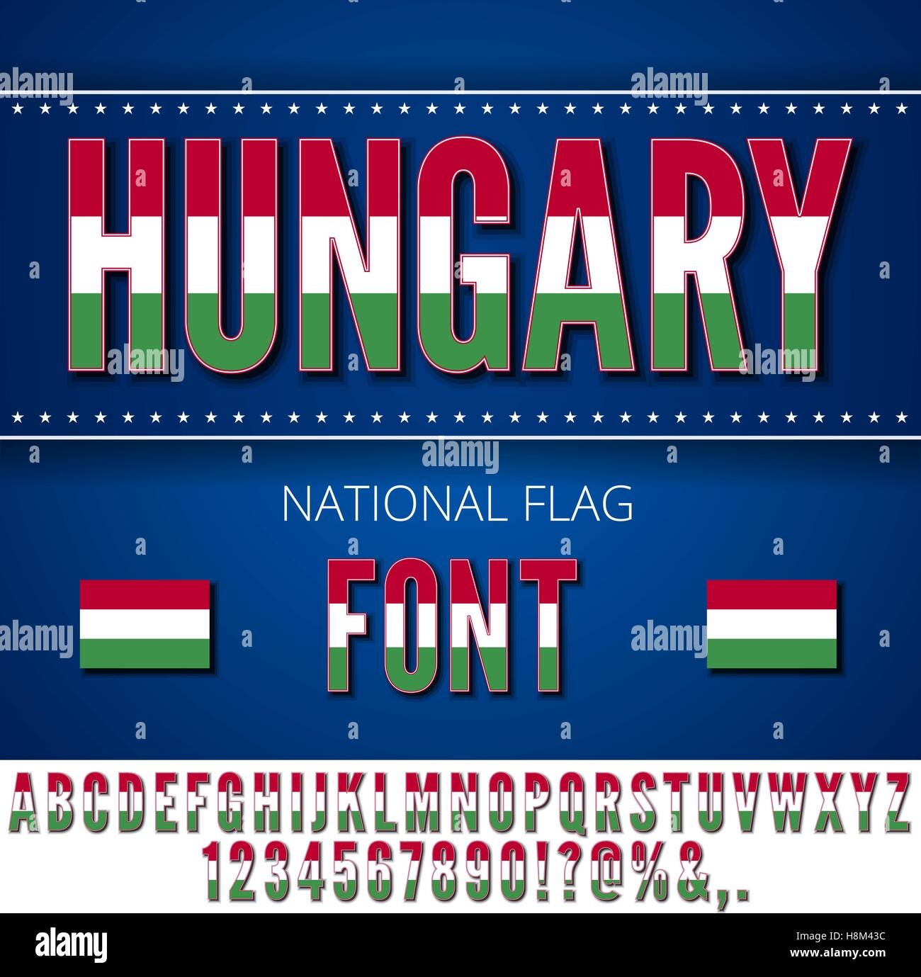 National Flag Font Stock Vector Image & Art - Alamy