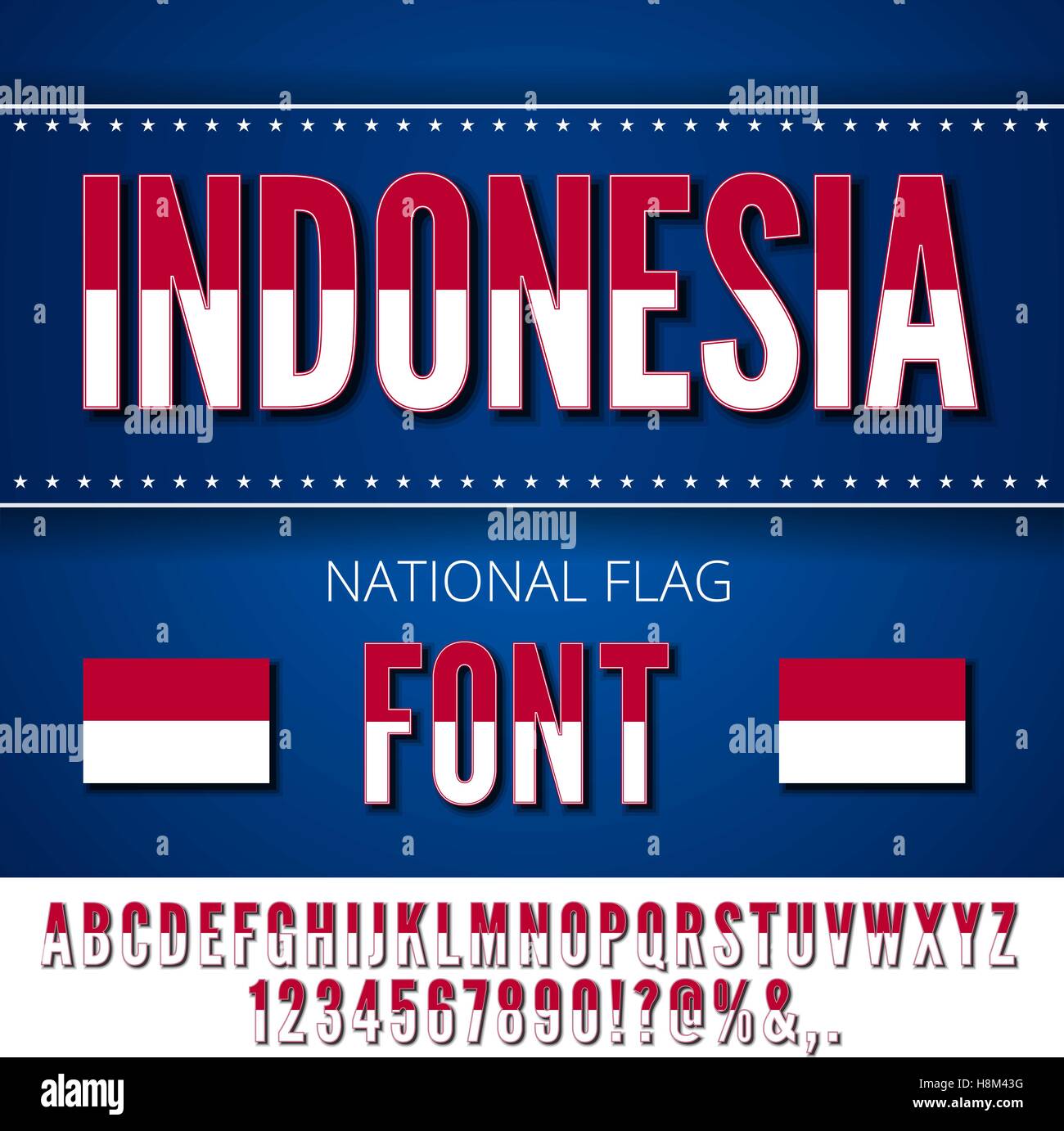 National Flag Font Stock Vector Image & Art - Alamy