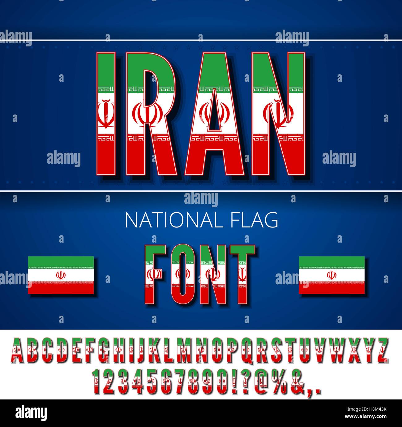 National Flag Font Stock Vector Image & Art - Alamy