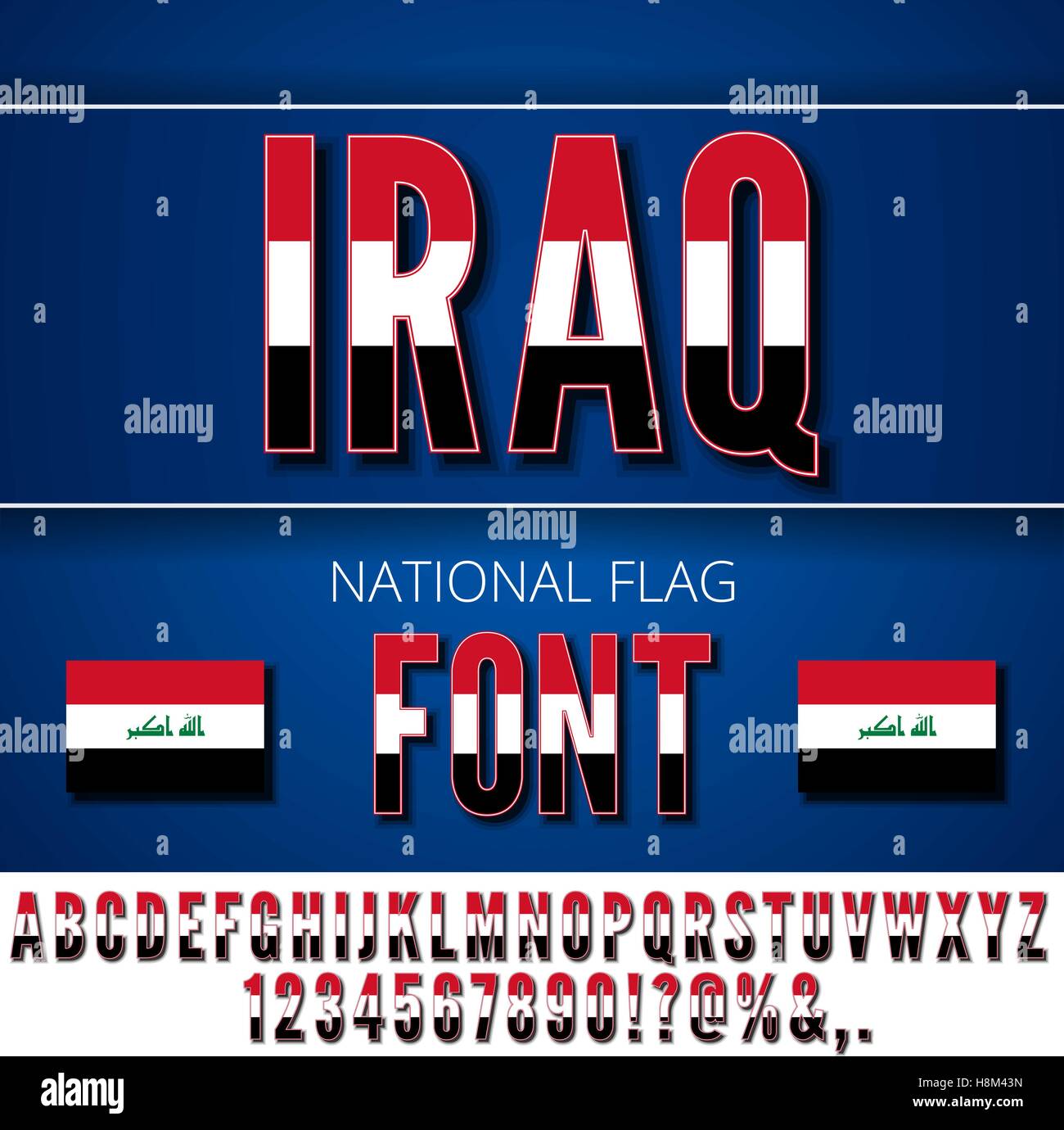 National Flag Font Stock Vector Image & Art - Alamy