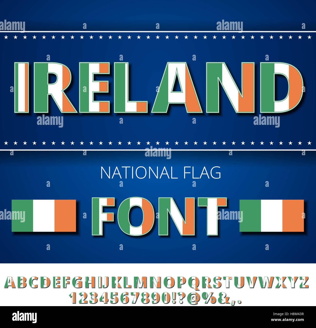 National Flag Font Stock Vector Image & Art - Alamy