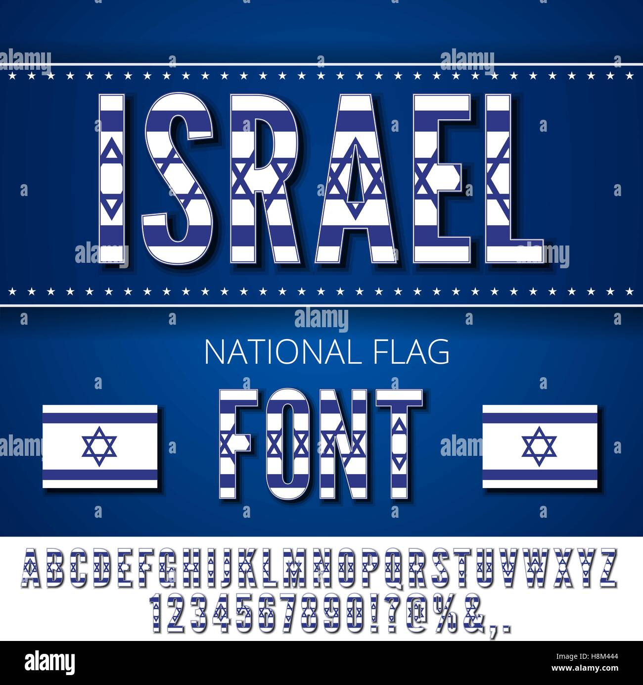 National Flag Font Stock Vector Image & Art - Alamy