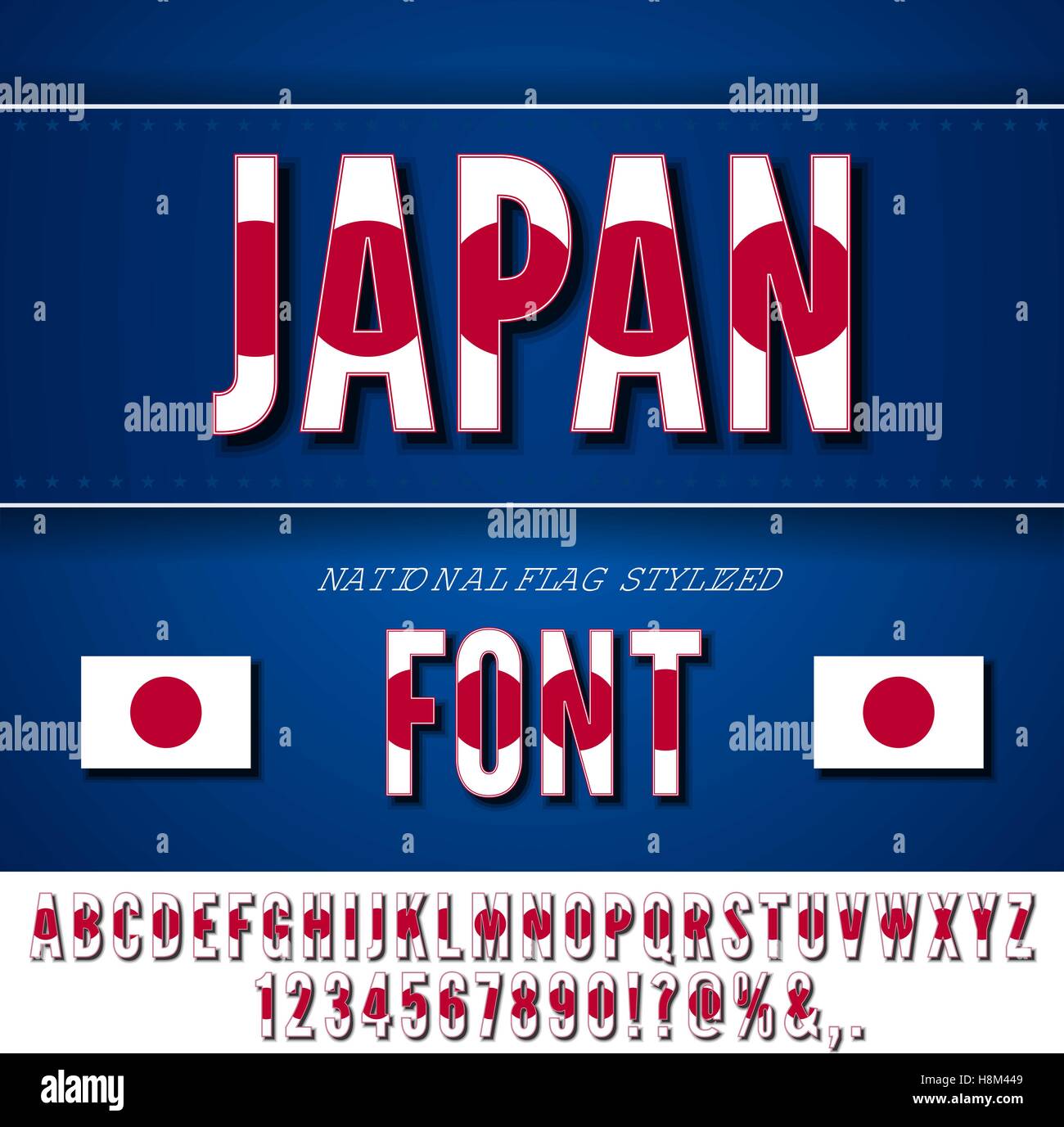 National Flag Font Stock Vector Image & Art - Alamy