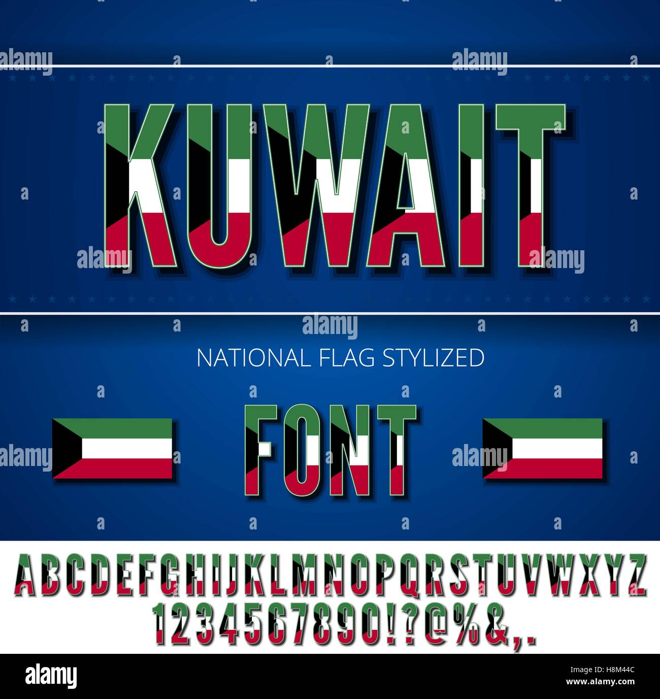 National Flag Font Stock Vector Image & Art - Alamy