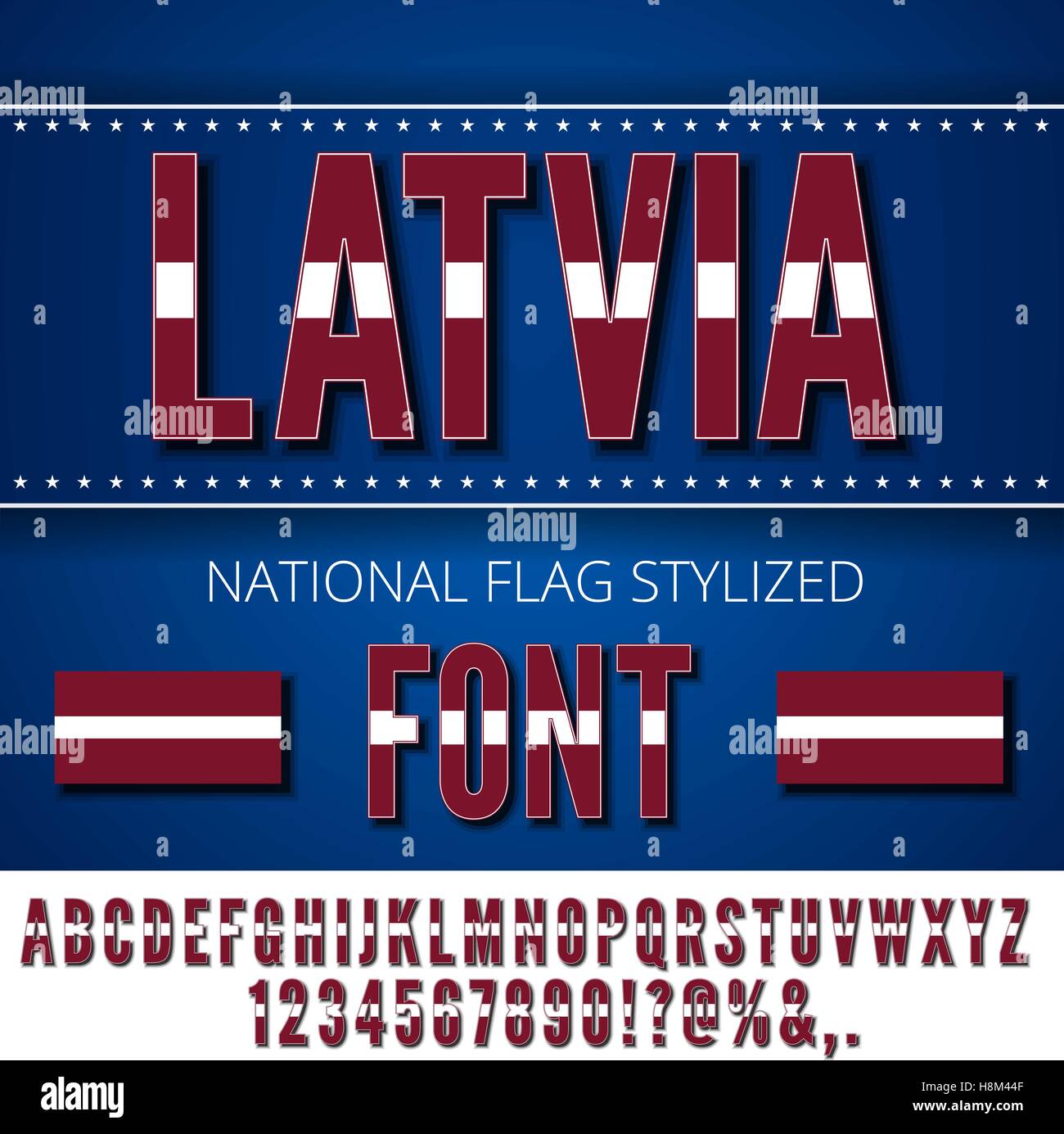 National Flag Font Stock Vector Image & Art - Alamy
