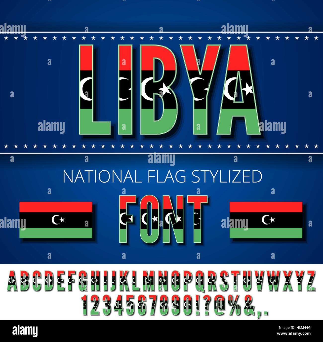 Flag of the libya Stock Vector Images - Alamy
