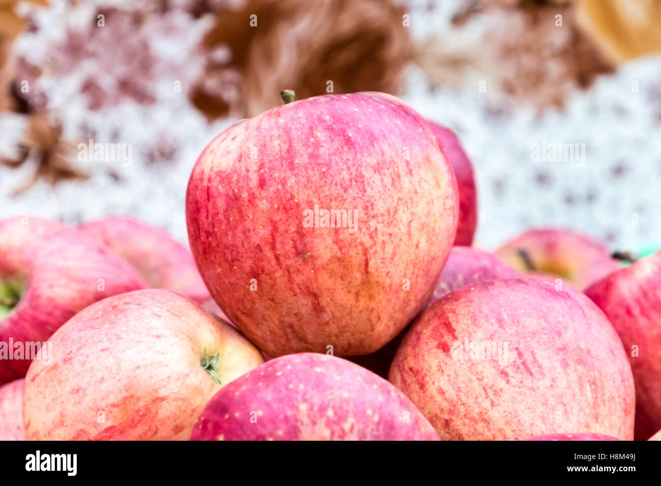 Natural apples background Stock Photo - Alamy