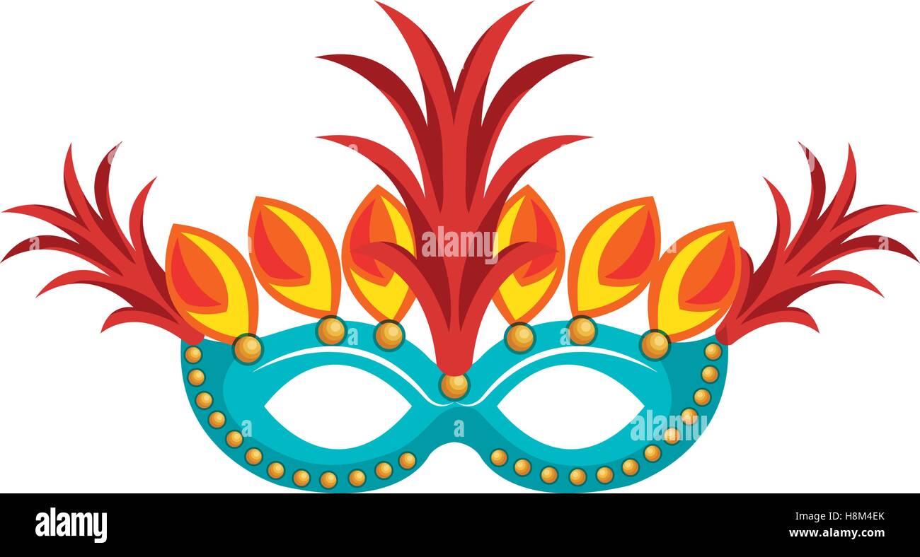 brazilian carnival mask rio vector illustration design Stock Vector ...