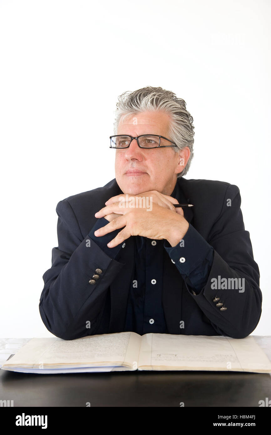 clerk at work in his office Stock Photo - Alamy