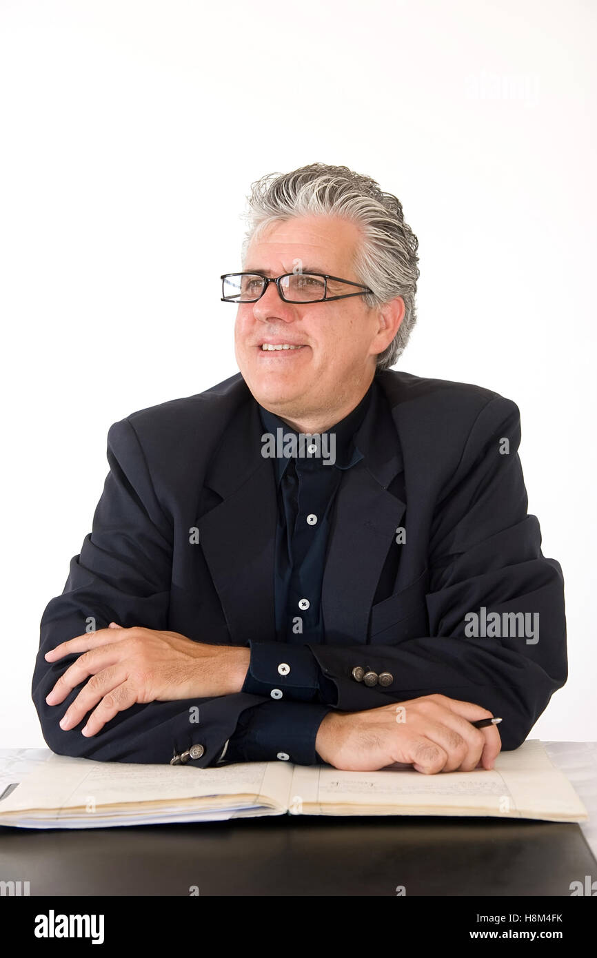 clerk at work in his office Stock Photo - Alamy