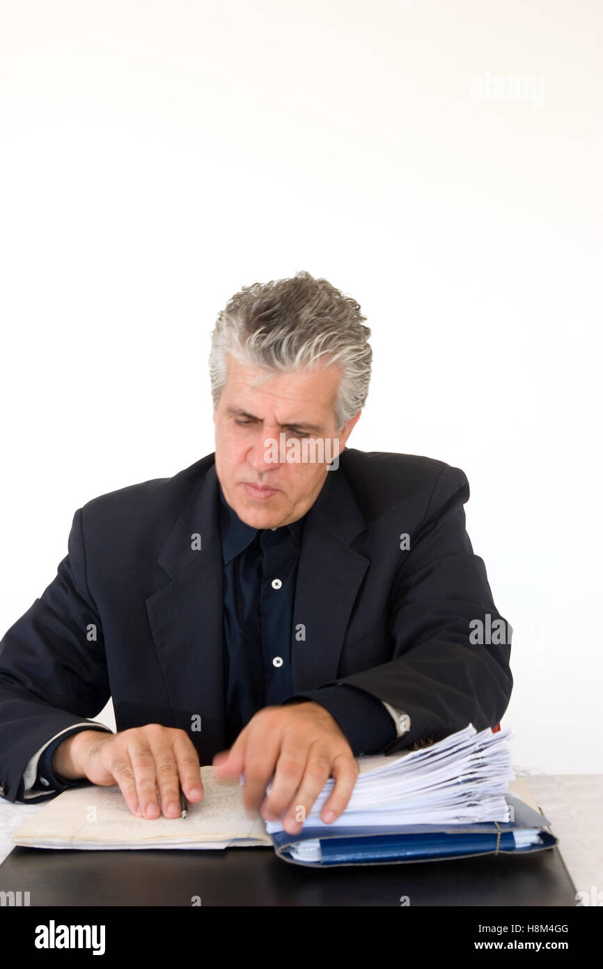 clerk at work in his office Stock Photo - Alamy