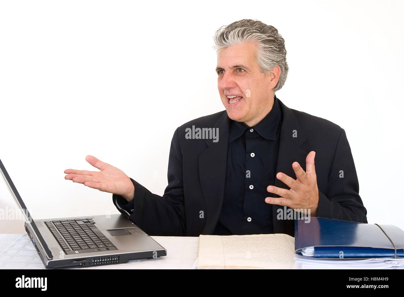 clerk at work in his office Stock Photo - Alamy