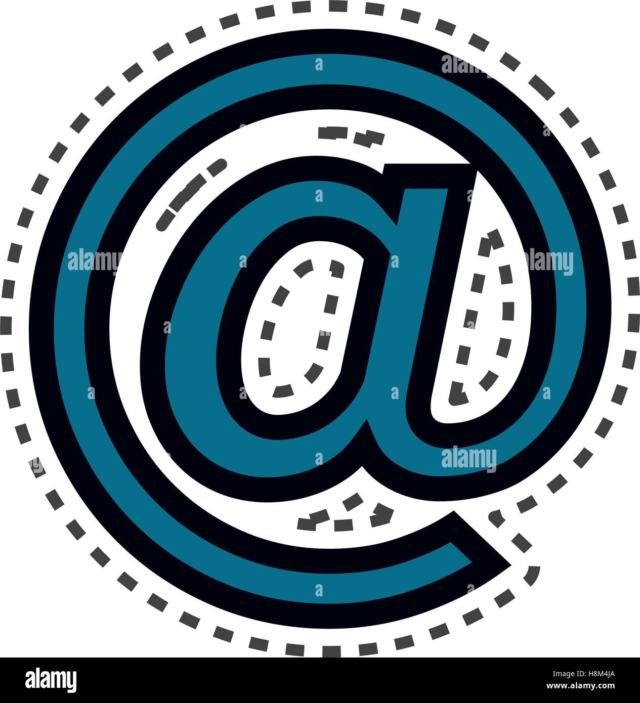 Arroba vector vectors hi-res stock photography and images - Alamy