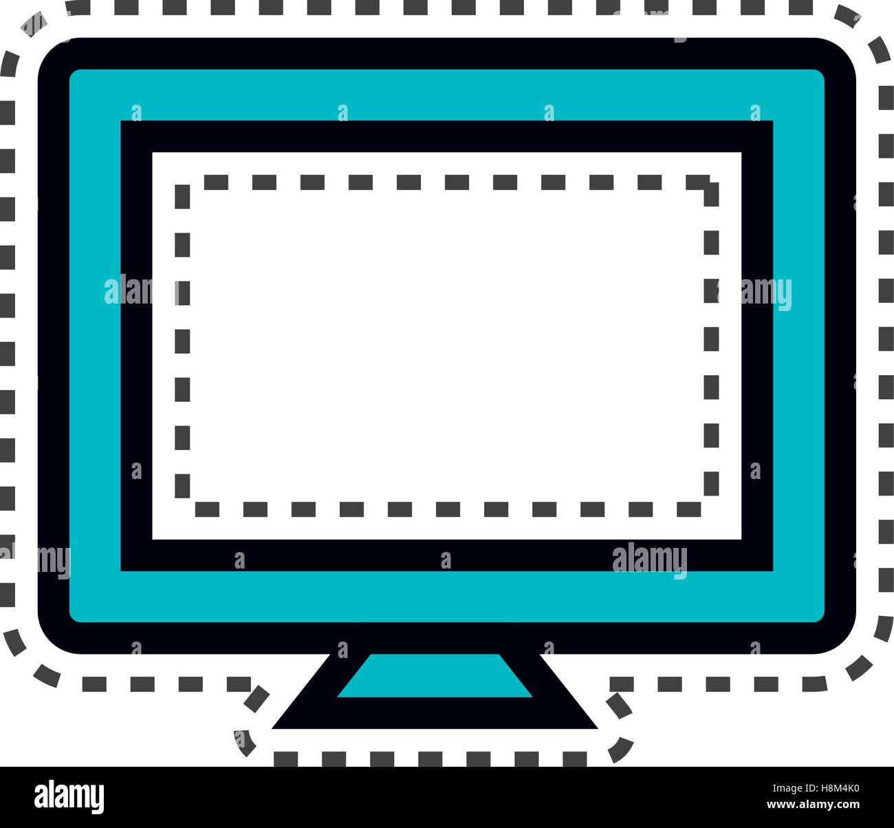 monitor desktop computer icon vector illustration design Stock Vector ...