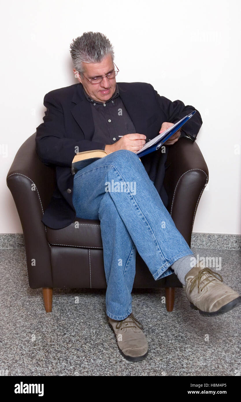 clerk at work in his office Stock Photo - Alamy