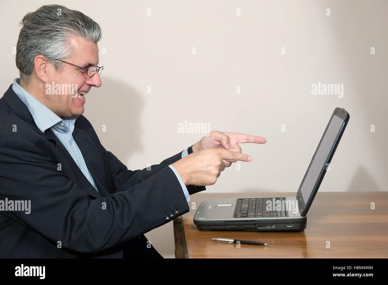 businessman at work in his office Stock Photo - Alamy
