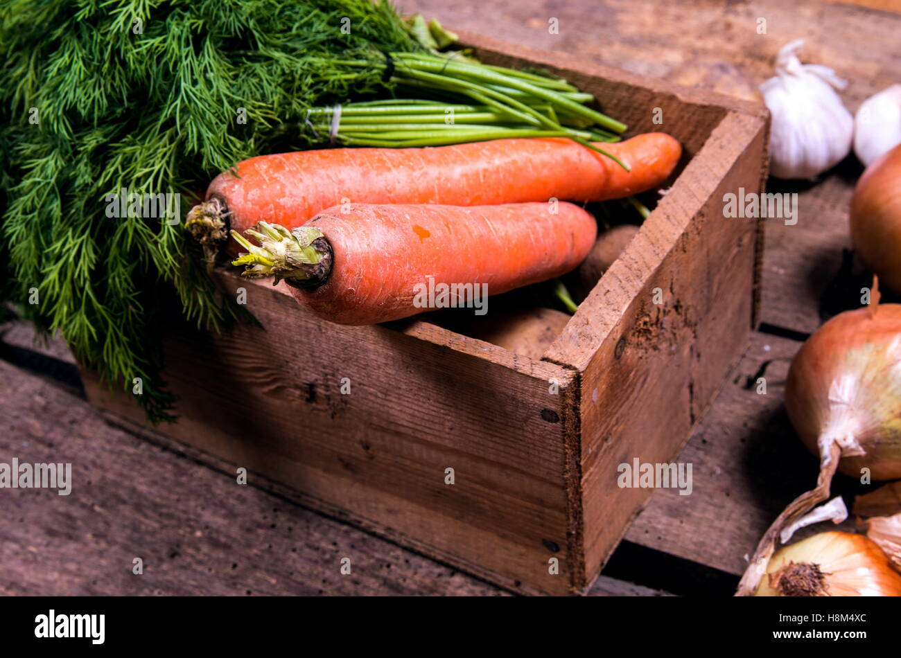carrots in box at home Stock Photo - Alamy