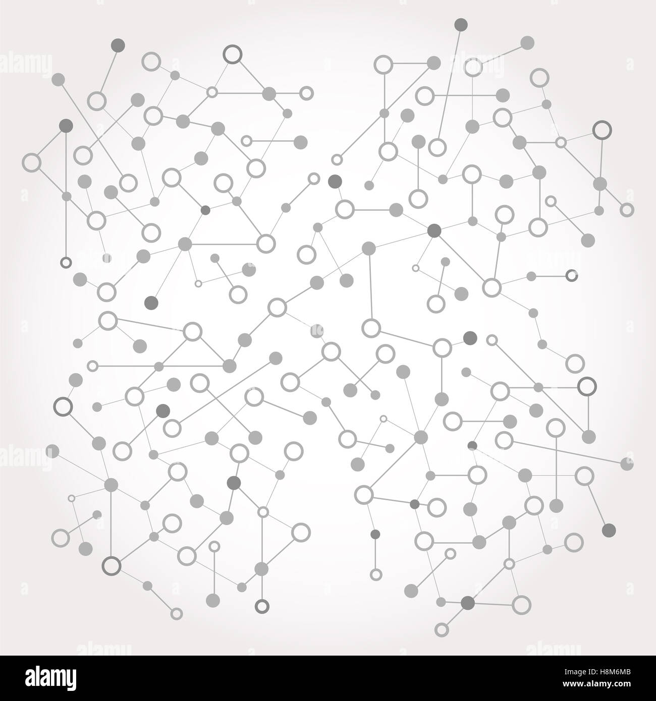 Social Network Graphic Concept. Abstract Background with Dots Array and Lines. Geometric Modern ...
