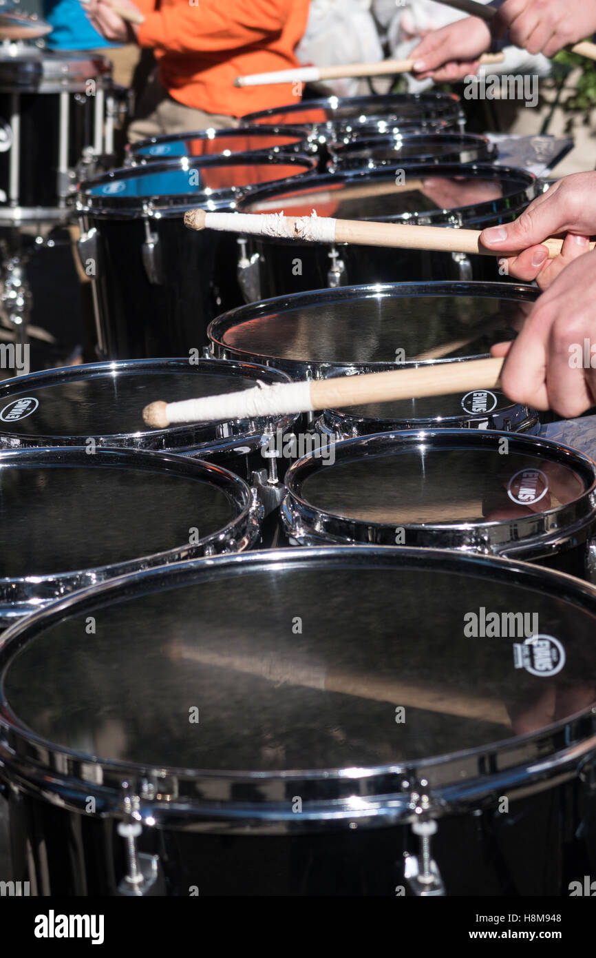 Drummer playing drums hi-res stock photography and images - Alamy