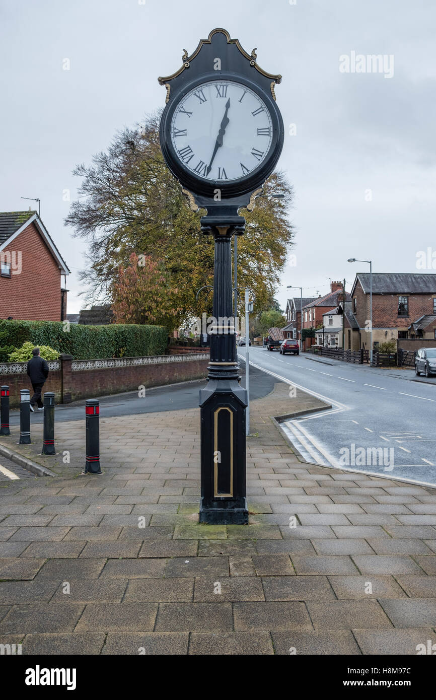 Freckleton Millennium clock Stock Photo - Alamy