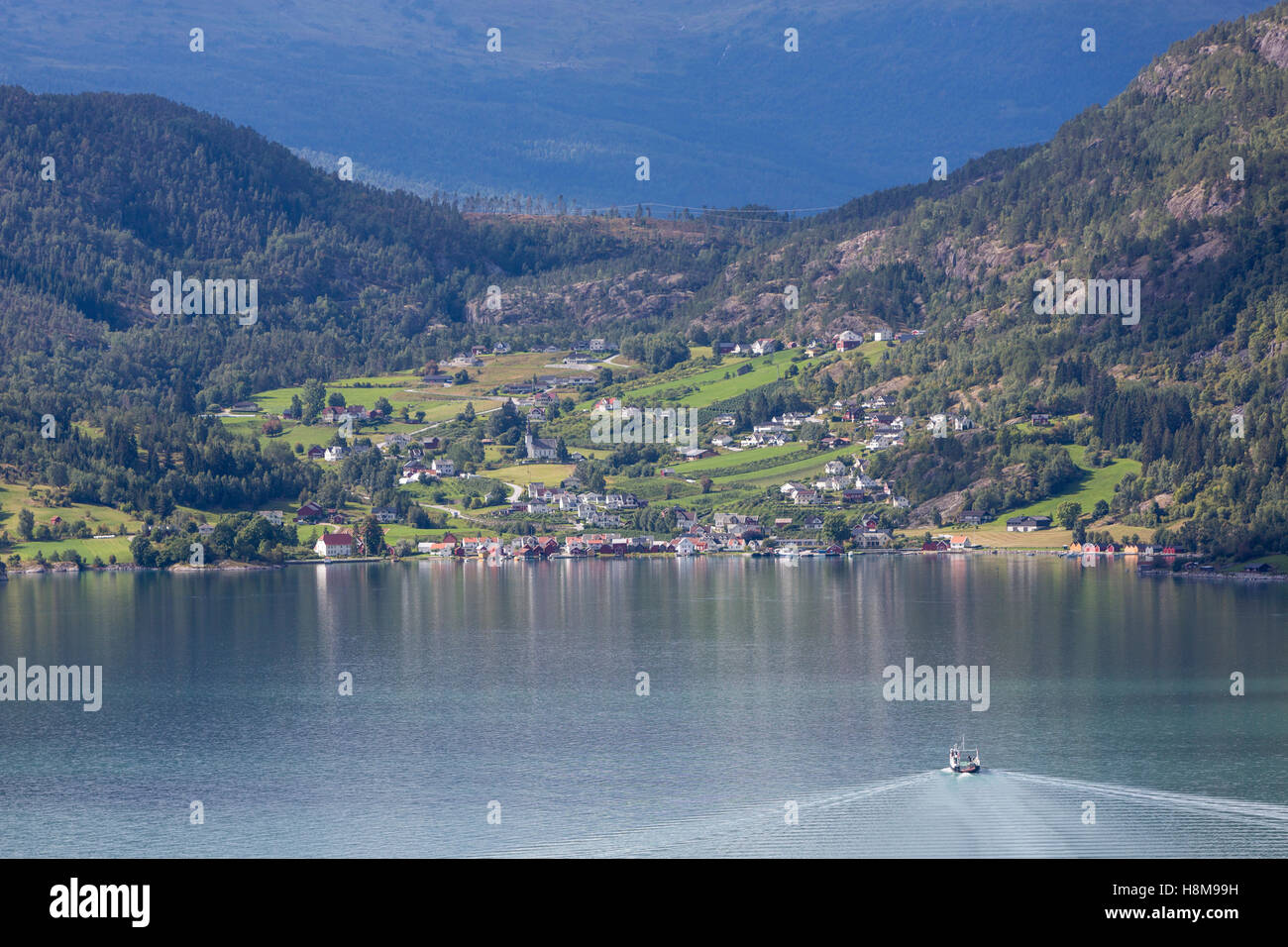 Ornes ferry to Solvorn, a village in Luster Municipality in Sogn og ...